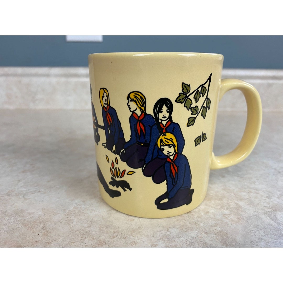 Vintage Coloroll England Girl Guides Coffee Mug With the Guides Promise ...