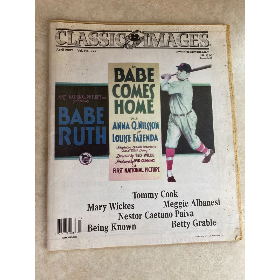 Classic Images Magazine April 2002 Babe Ruth babe Comes Home - Etsy