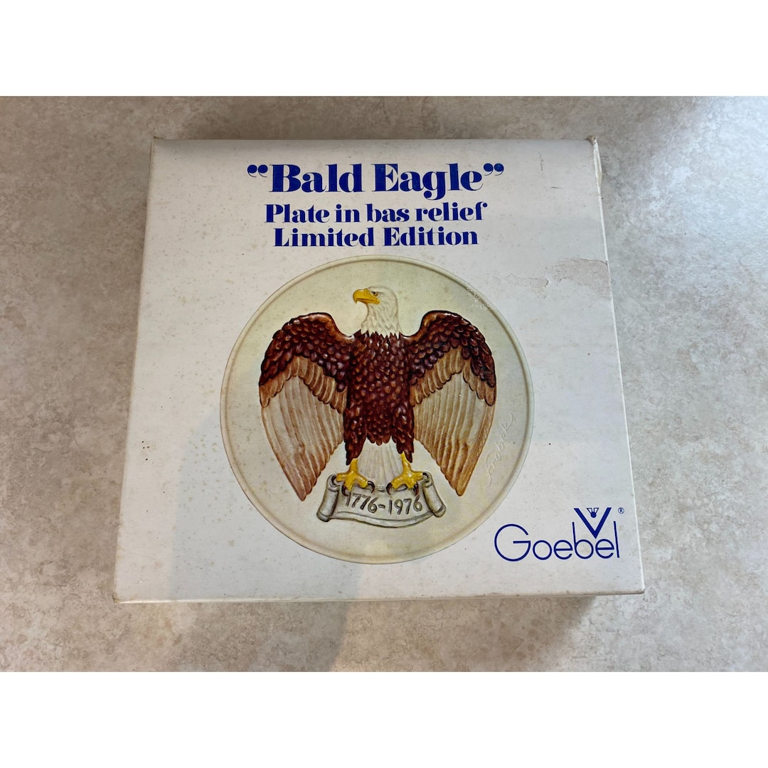 Goebel Bald Eagle Plate in Bas Relief Limited Edition - Etsy