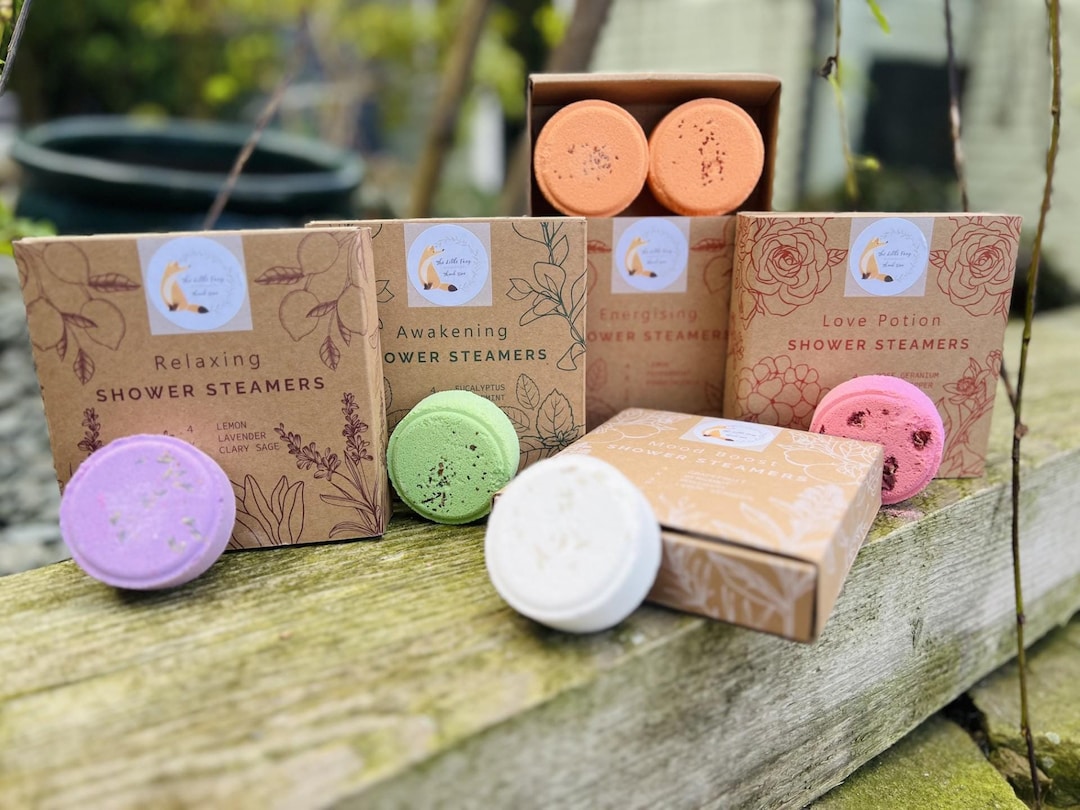 Aromatherapy Shower Steamers UK Hand Made | NEW 50g Steamers | Set of 4 ...