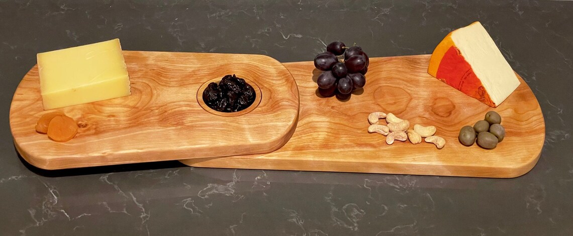 Modern Design Charcuterie Board Set With Handles and Nesting - Etsy