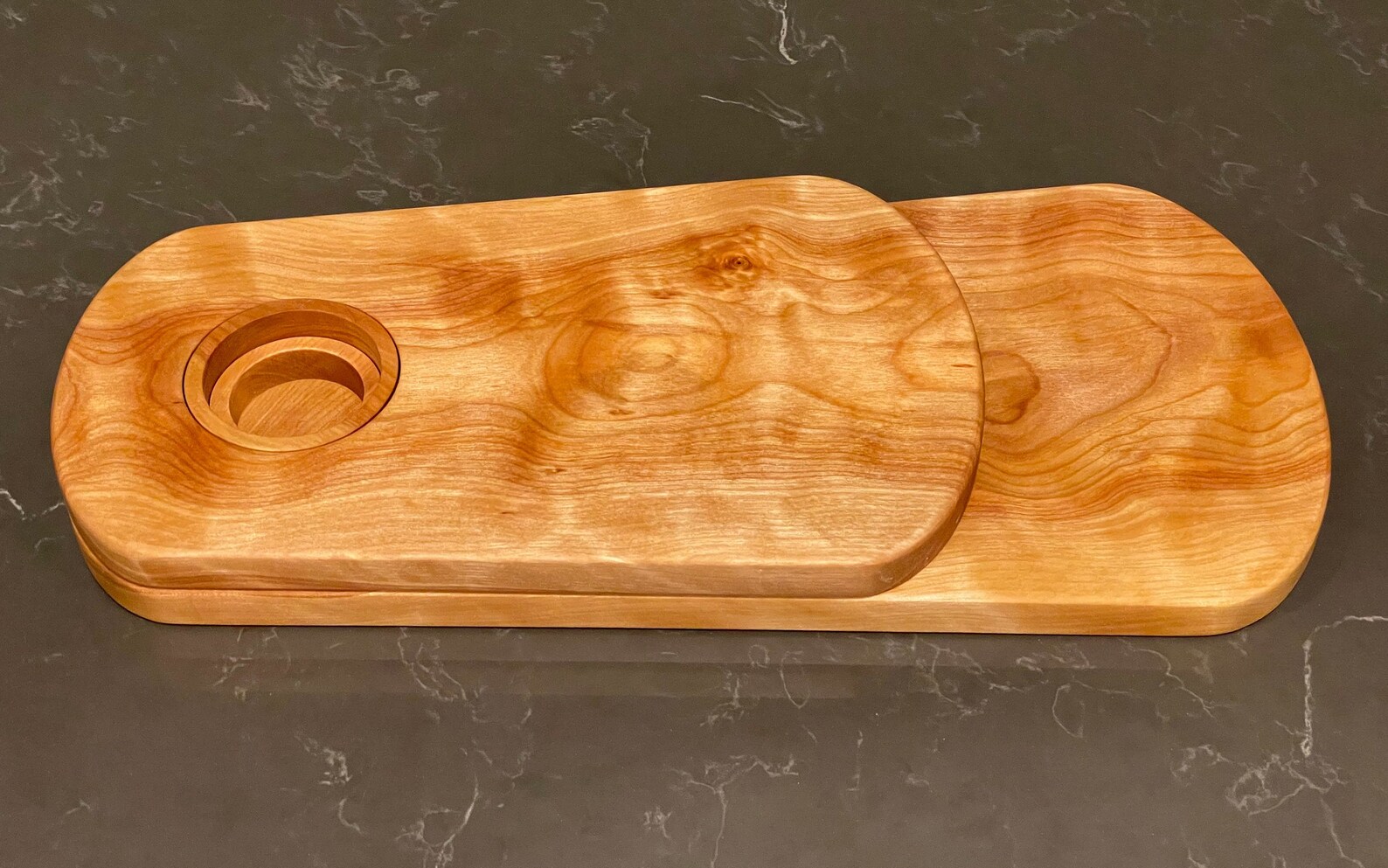 Modern Design Charcuterie Board Set With Handles and Nesting - Etsy