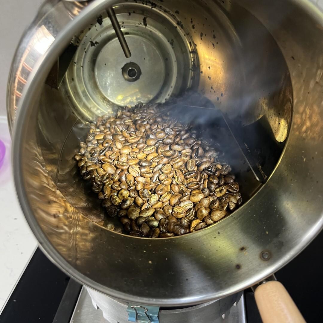 Hand-crank Stainless Steel Coffee Roaster With Thermometer - Etsy