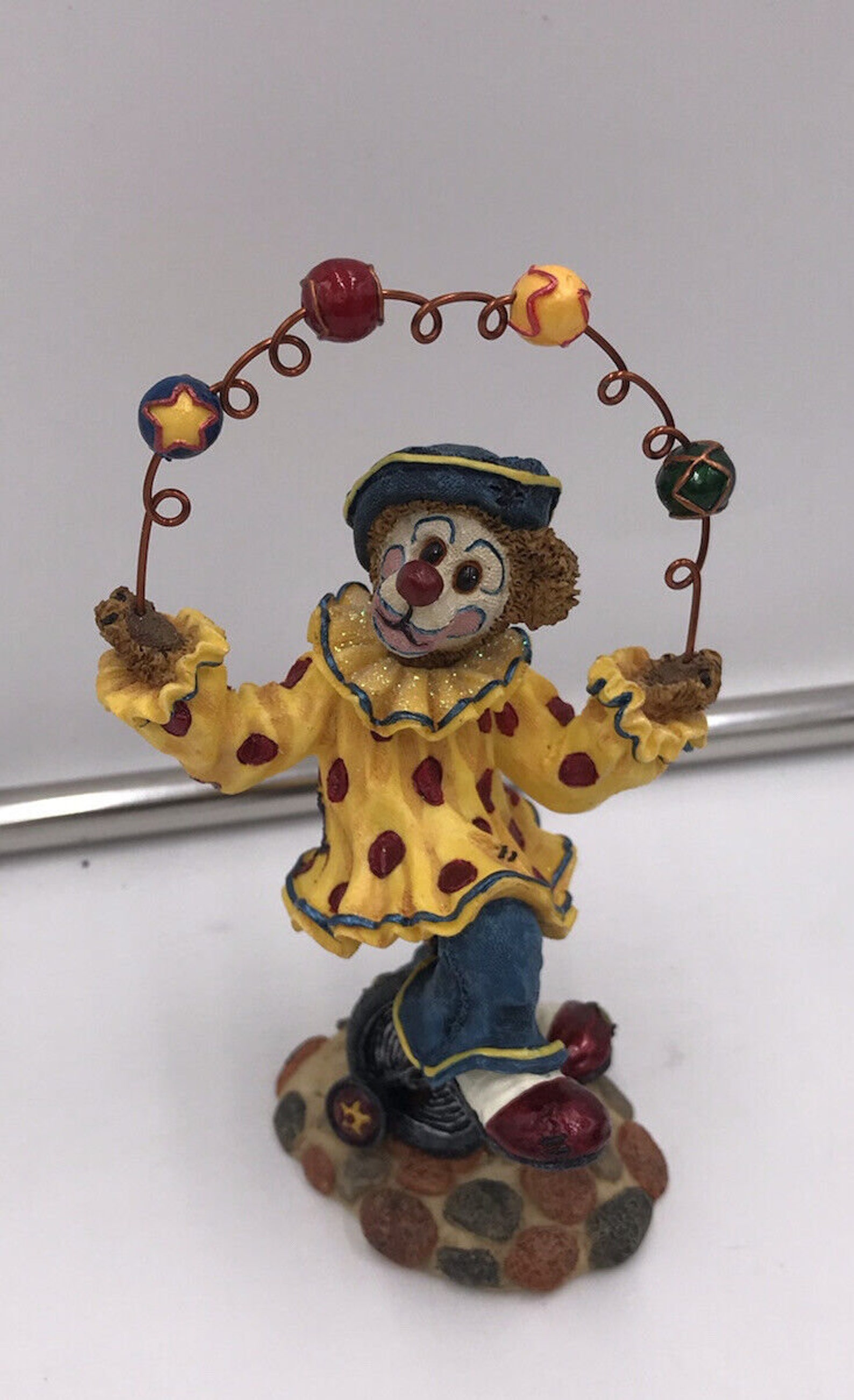 2001 Boyds Bears & Friends Bearstone Gizmoe Clown Lifes A Juggle ...