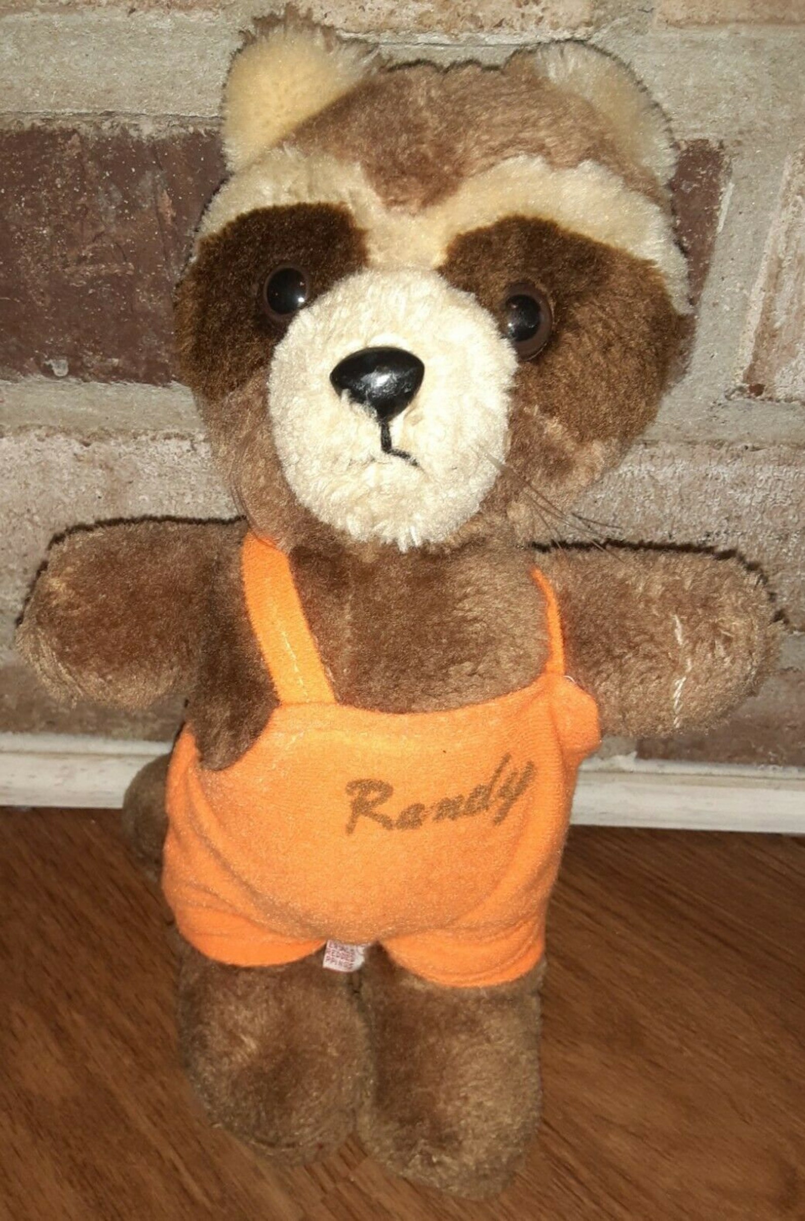 Vintage 1979 Dakin Fun Farm RANDY the RACOON Plush Stuffed Animal Toy ...
