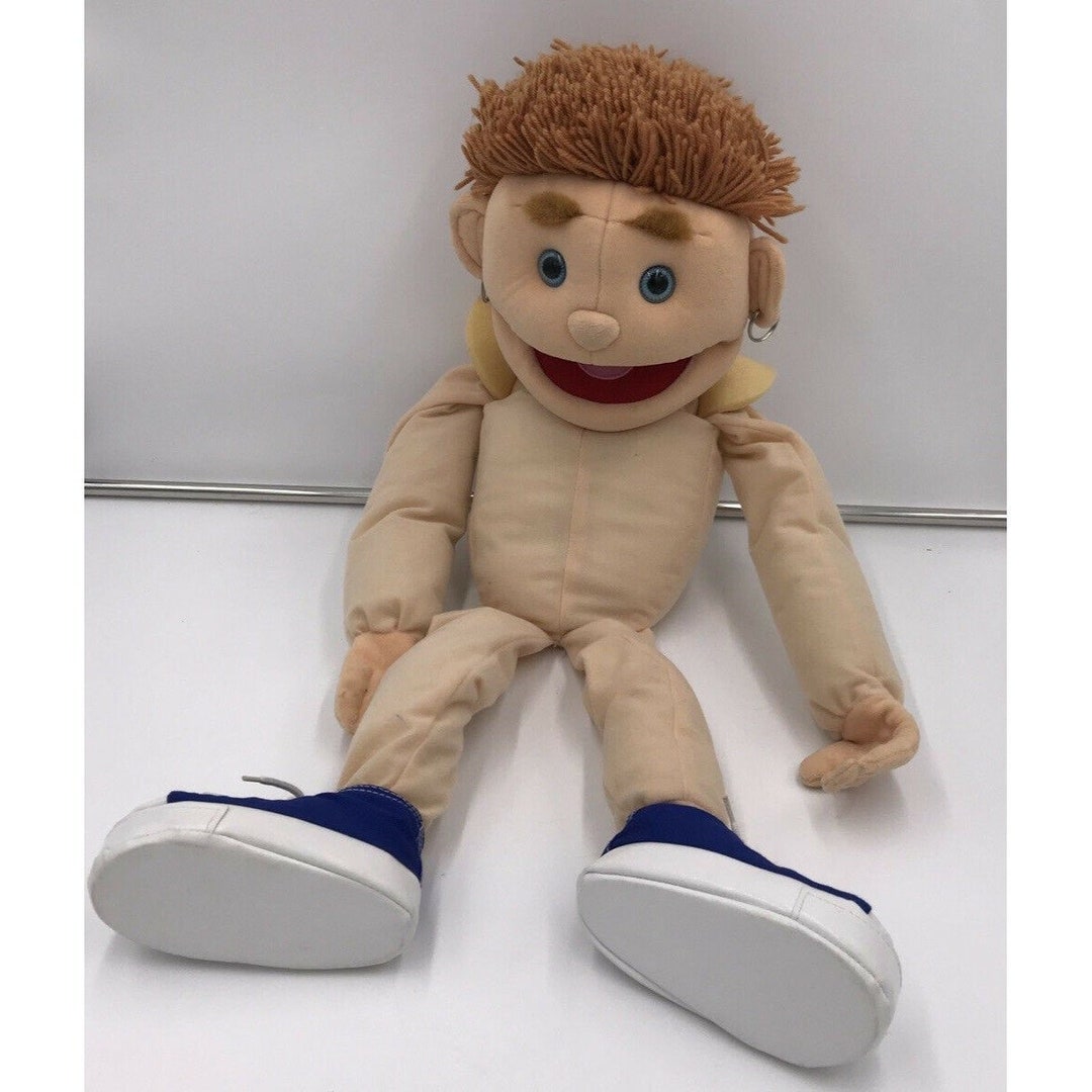 Big-mouth Hand Puppet Boy Wide Mouth Crochet Hair Hoop - Etsy