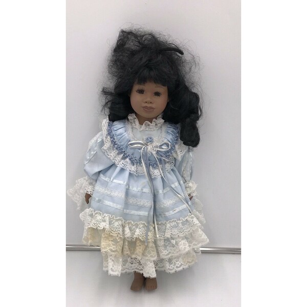 Porcelain African American Doll - Etsy