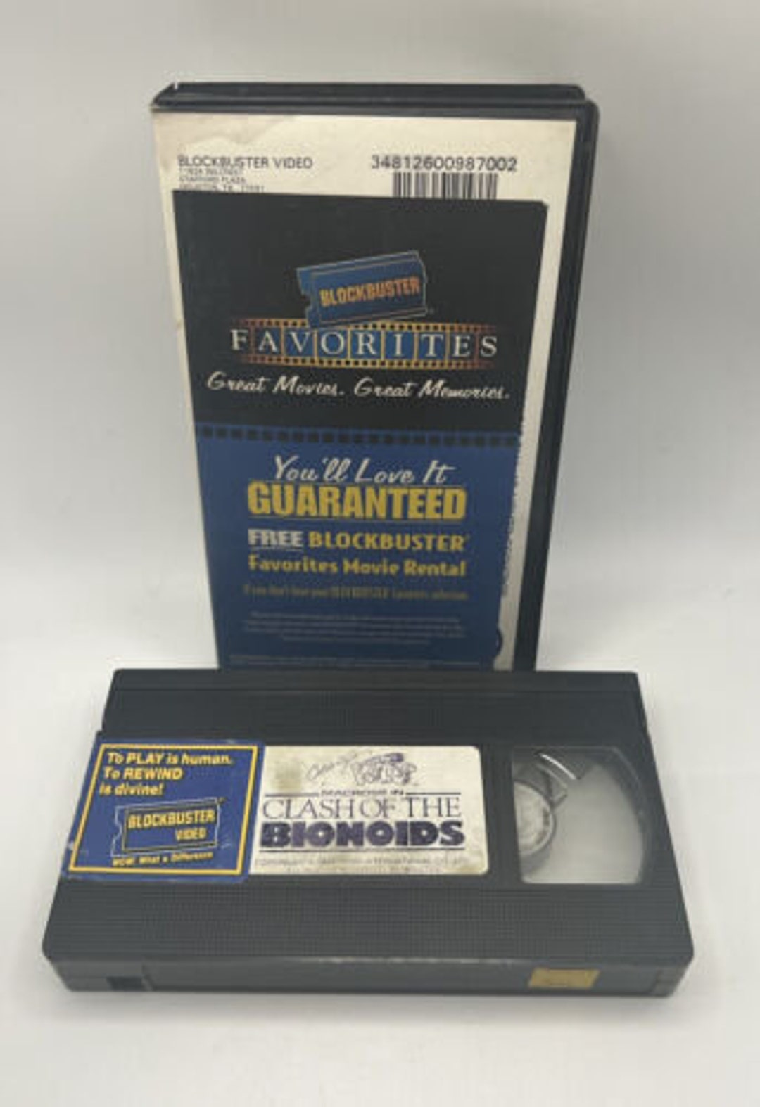 RARE BLOCKBUSTER Clash of the Bionoids Full Length Animated - Etsy