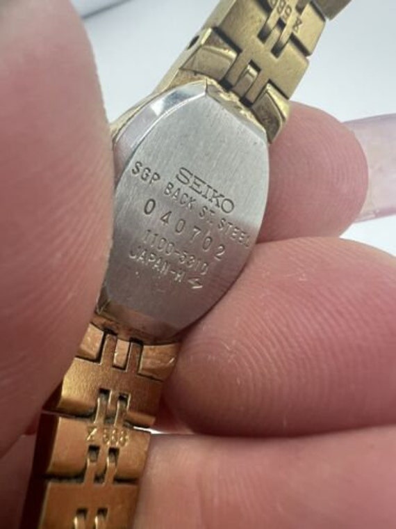 Vintage SEIKO LADIES Womens Gold Tone Watch Quartz 6”… - Gem