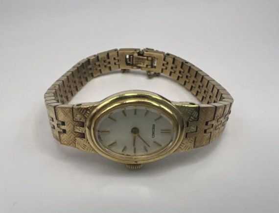 Vintage SEIKO LADIES Womens Gold Tone Watch Quartz 6”… - Gem