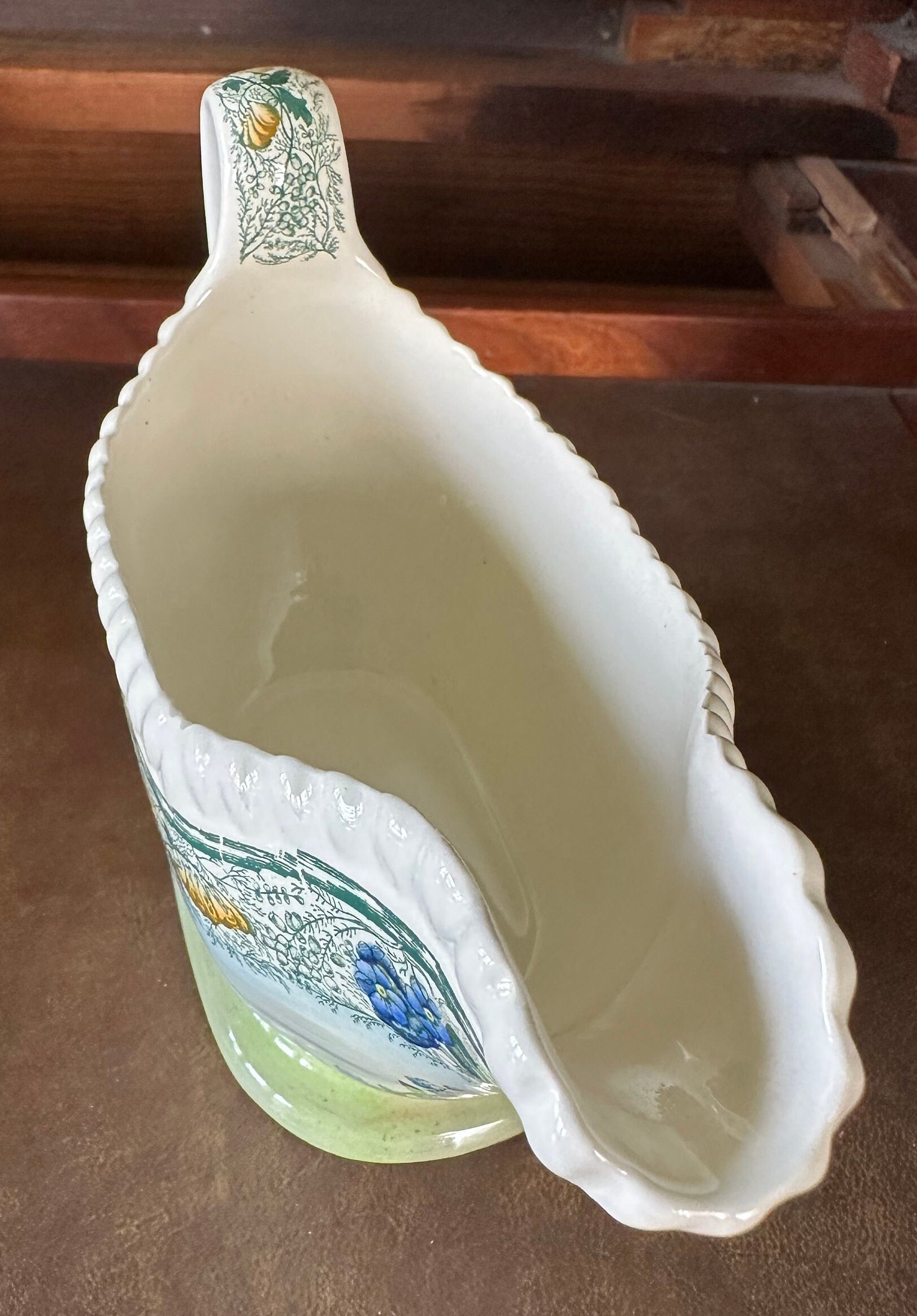 1930s Copeland Spode Fish Series Polychrome Transferware Gravy/sauce ...