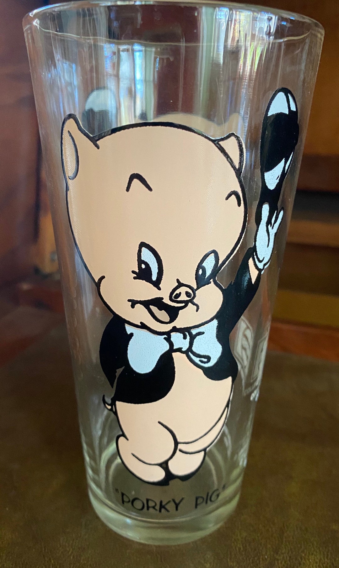 Vintage 1973 porky Pig Pepsi Character Glass - Etsy