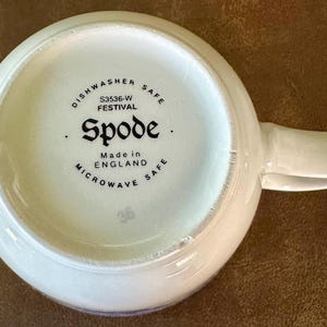 Spode “festival” Thanksgiving Blue Transferware Teacup & Saucer Set - Etsy