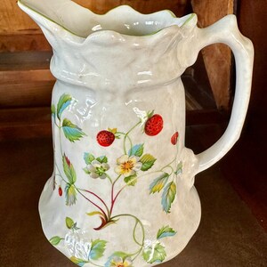 C. 1960s James Kent Old Foley strawberries Pitcher - Etsy