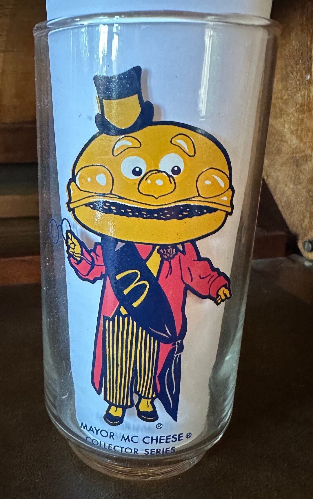 Vintage Mcdonalds mayor Mccheese Collector Series Glass - Etsy