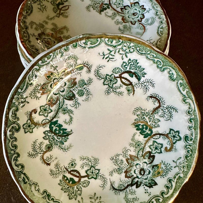 Green Transferware - Etsy