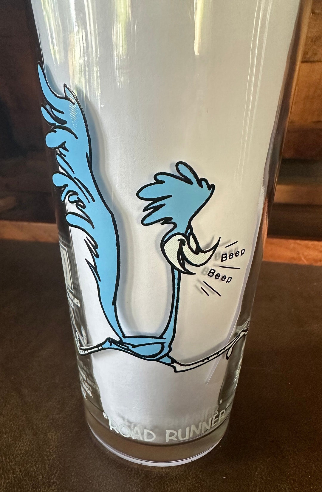 Vintage 1973 roadrunner Pepsi Character Glass - Etsy