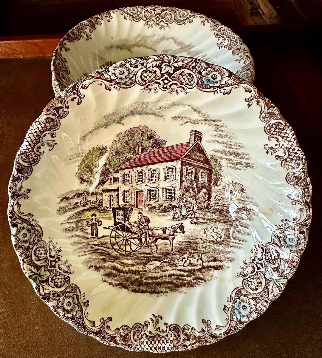 Set of 4 Vintage Samuel Radford “heritage Hall” Pennsylvania Fieldstone ...