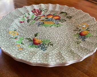 Green Spode Plate - Etsy