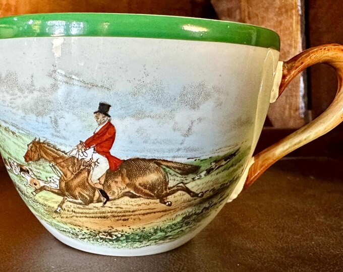 Vintage Spode “the Hunt - Taking the Lead” Teacup - Etsy