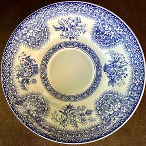 Spode “festival” Thanksgiving Blue Transferware Teacup & Saucer Set - Etsy