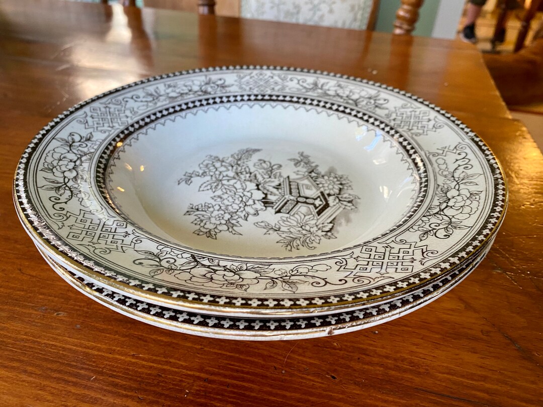 Rare Set of 2 1880s R. Hammersley “agra” Pattern Aesthetic Movement ...