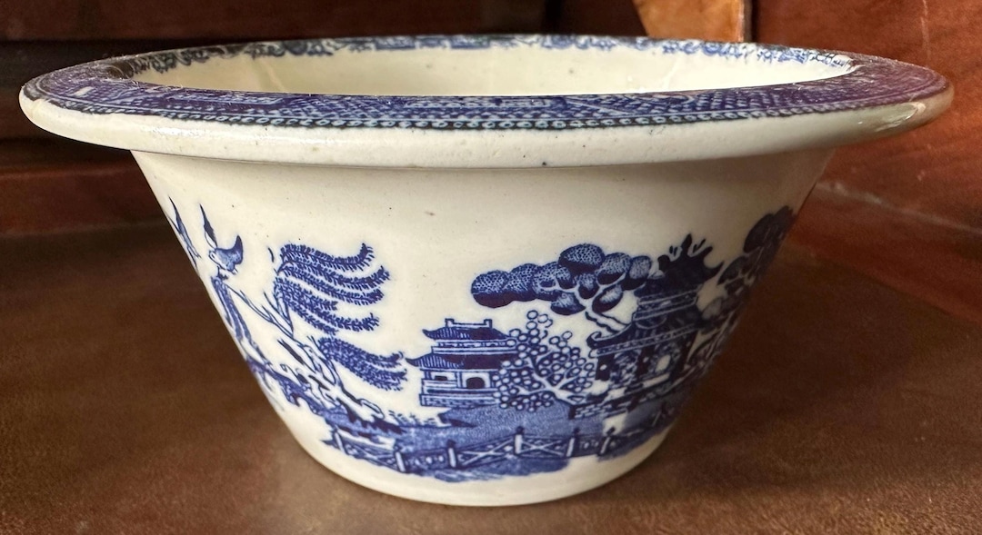 Antique 1800s Copeland Late Spode “willow” Rimmed Bowl/cache Pot - Etsy
