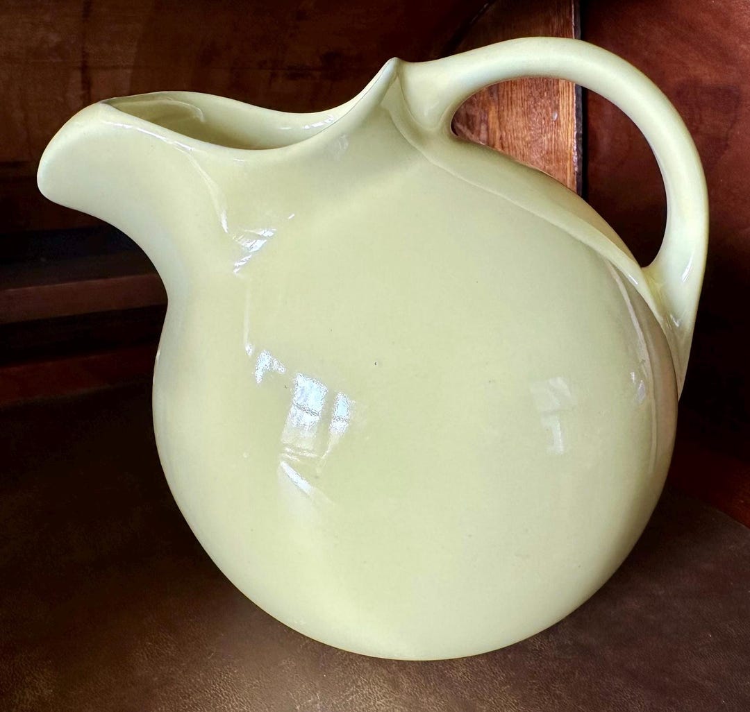 Vintage Pale Yellow Hall Midcentury Modern Style Pitcher - Etsy