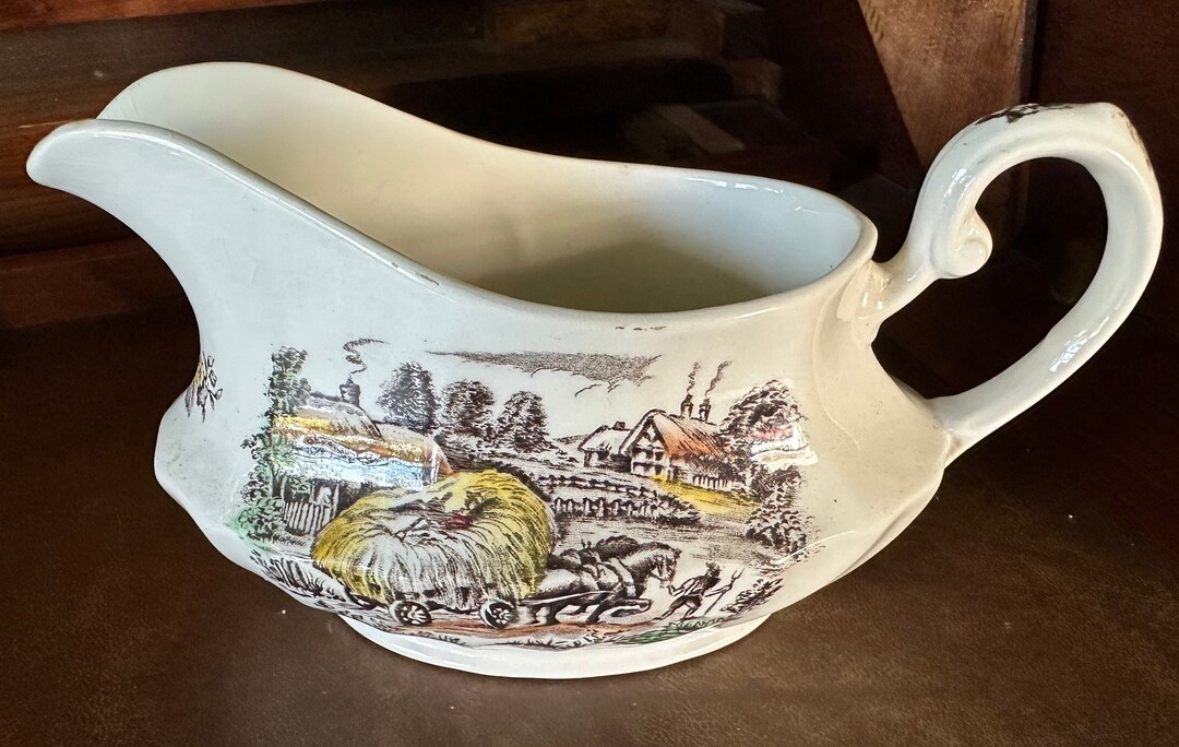 Vintage C. 1940s-50s Samuel Radford “yorkshire” Pattern Gravy Boat - Etsy