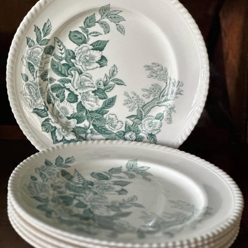 Green Transferware - Etsy