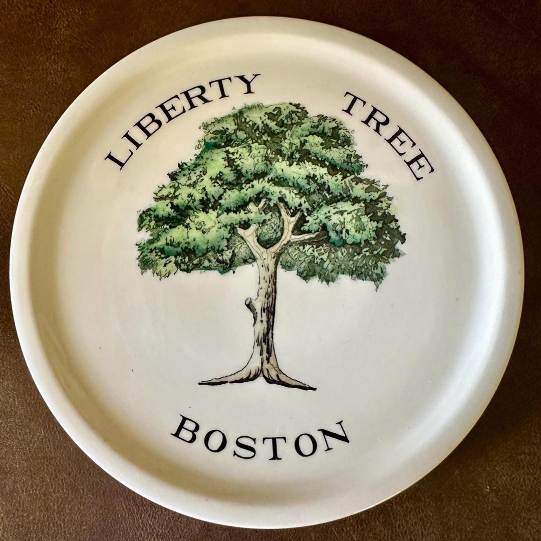 Vintage Copeland Spode “liberty Tree - Boston” Tea Tile/trivet - Etsy