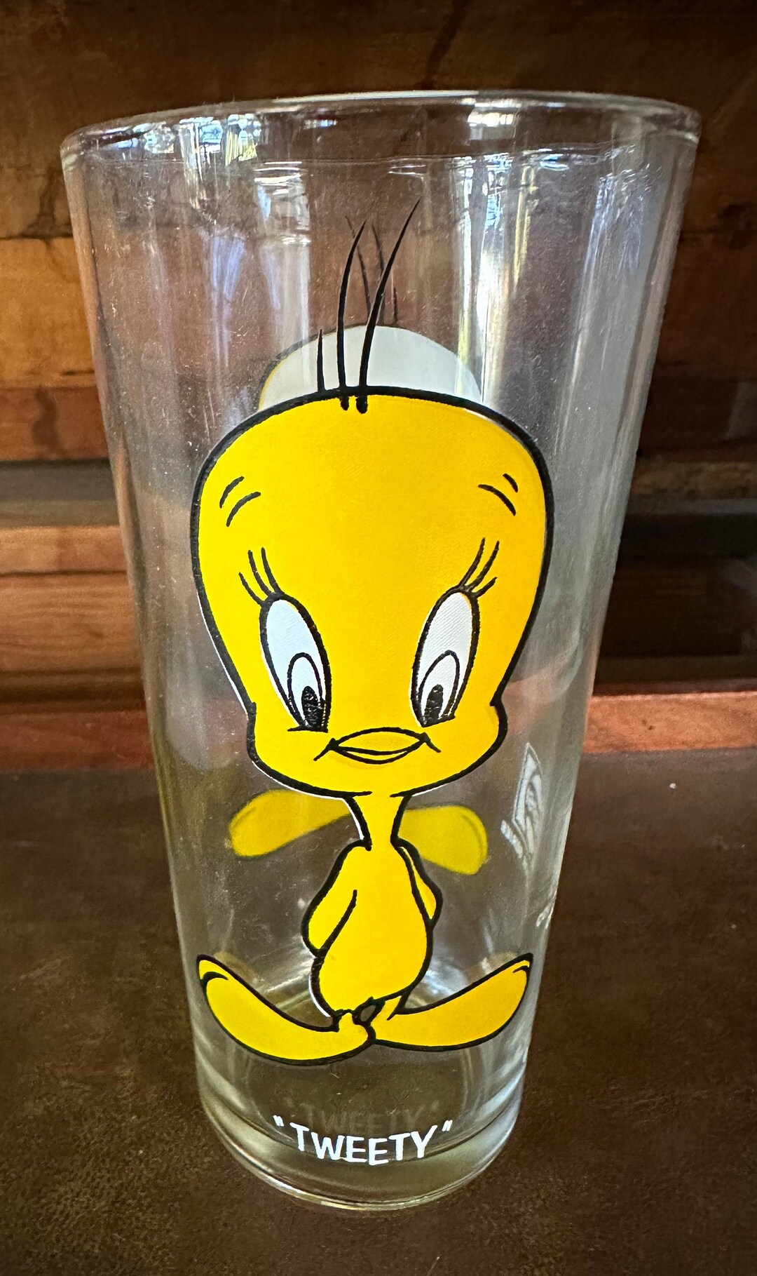 Vintage 1973 tweety Pepsi Character Glass White Print - Etsy