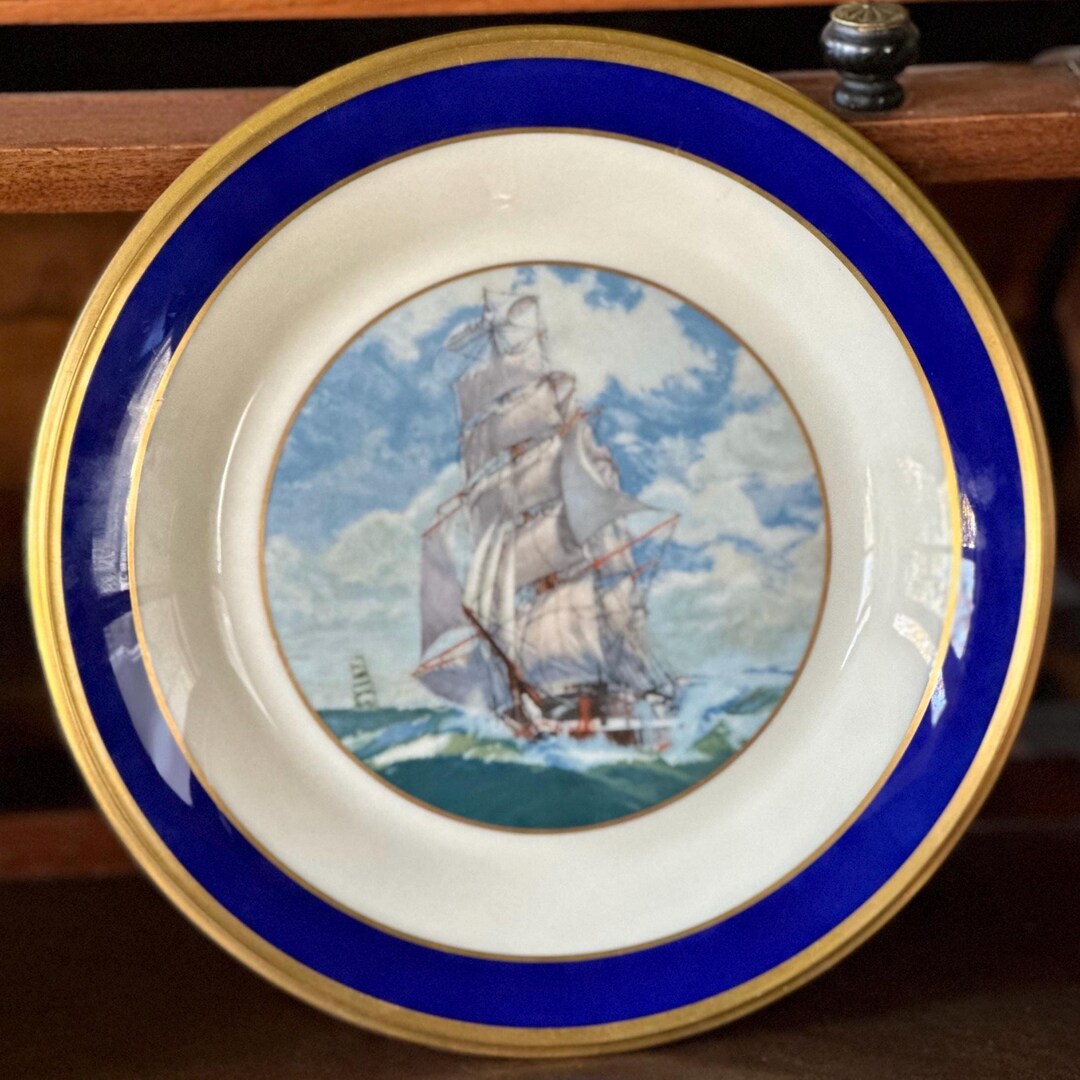 Vintage Lenox Special Clipper Ship Plate - Etsy