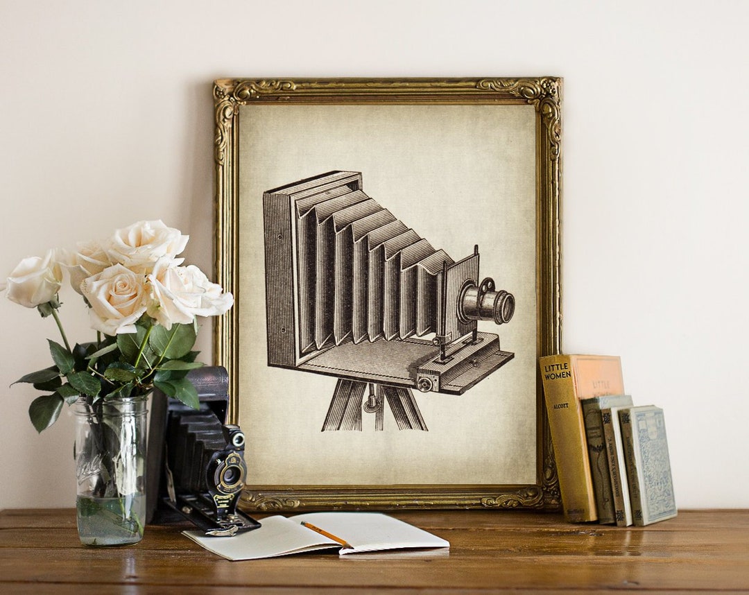 Vintage Cameras Print, Printable Digital Image ,vintage Photographer ...