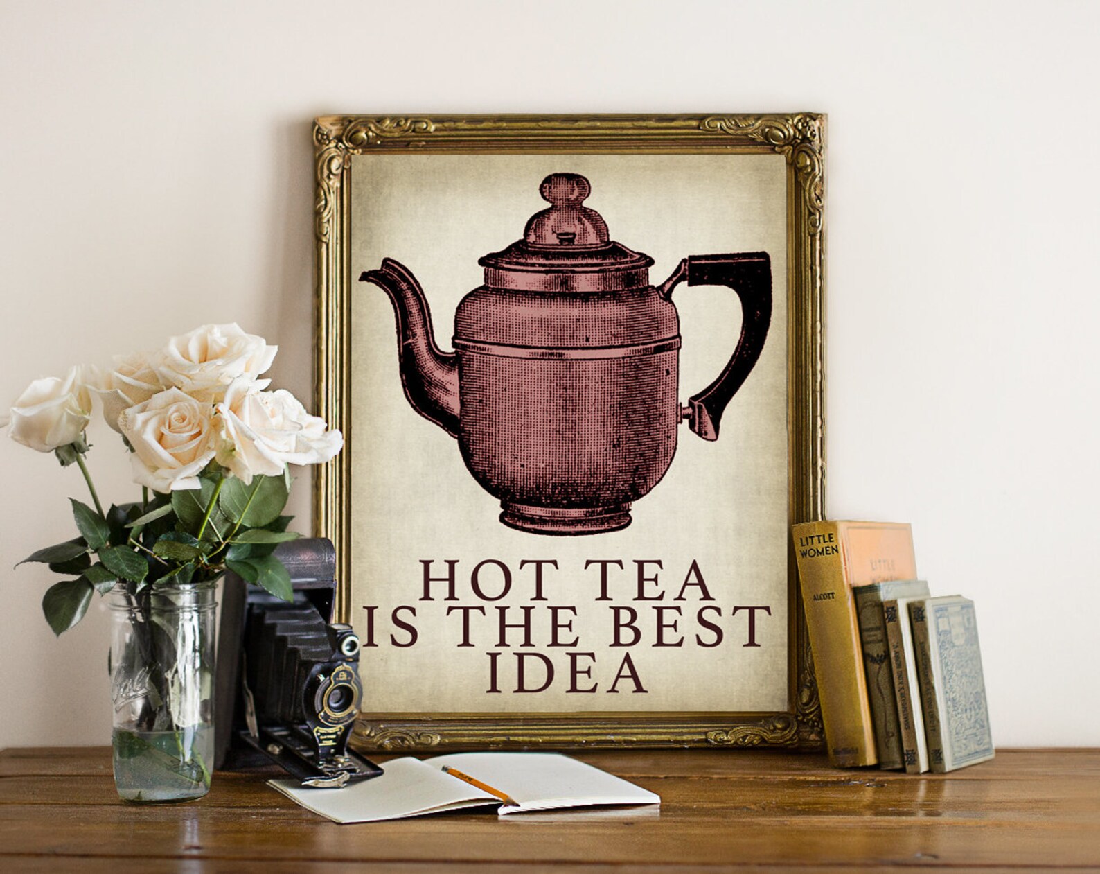 PRINTABLE Tea Time Print SET of 3 Printable Tea Art Tea Cup - Etsy