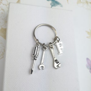 Mechanic Gifts, Workman Gift, Engineer Gifts, Initial Keychain, Tool ...