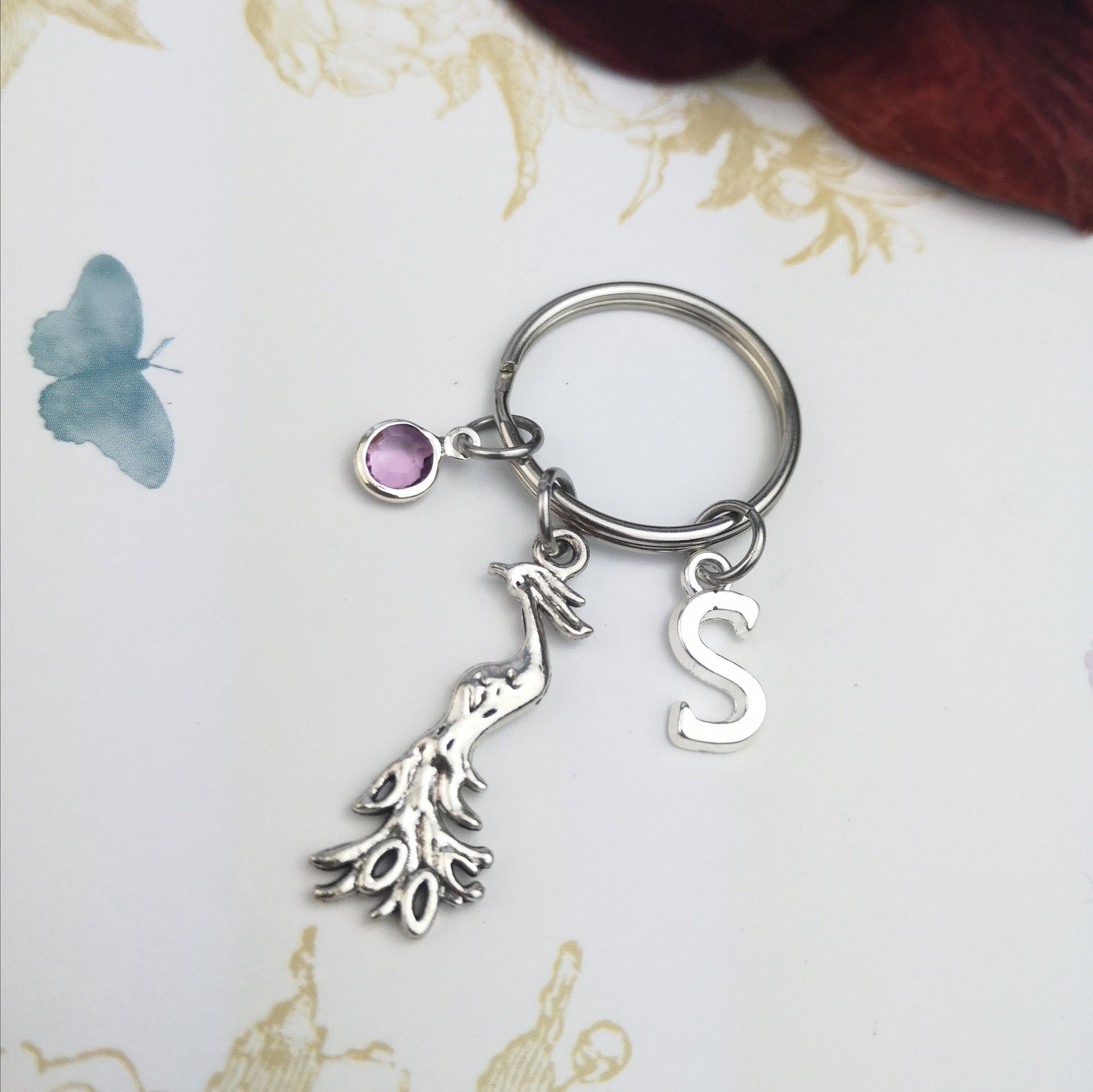 Phoenix Keychain Phoenix Gifts Greek Mythology Phoenix | Etsy