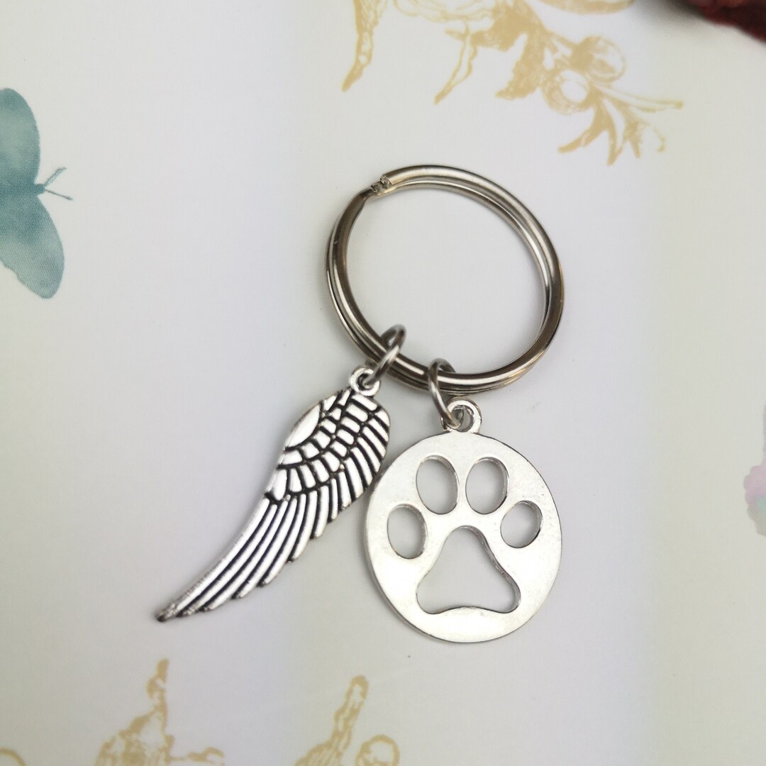 Dog Memorial Keychain, Pet Memorial Keychain, Loss of Dog, Pet ...