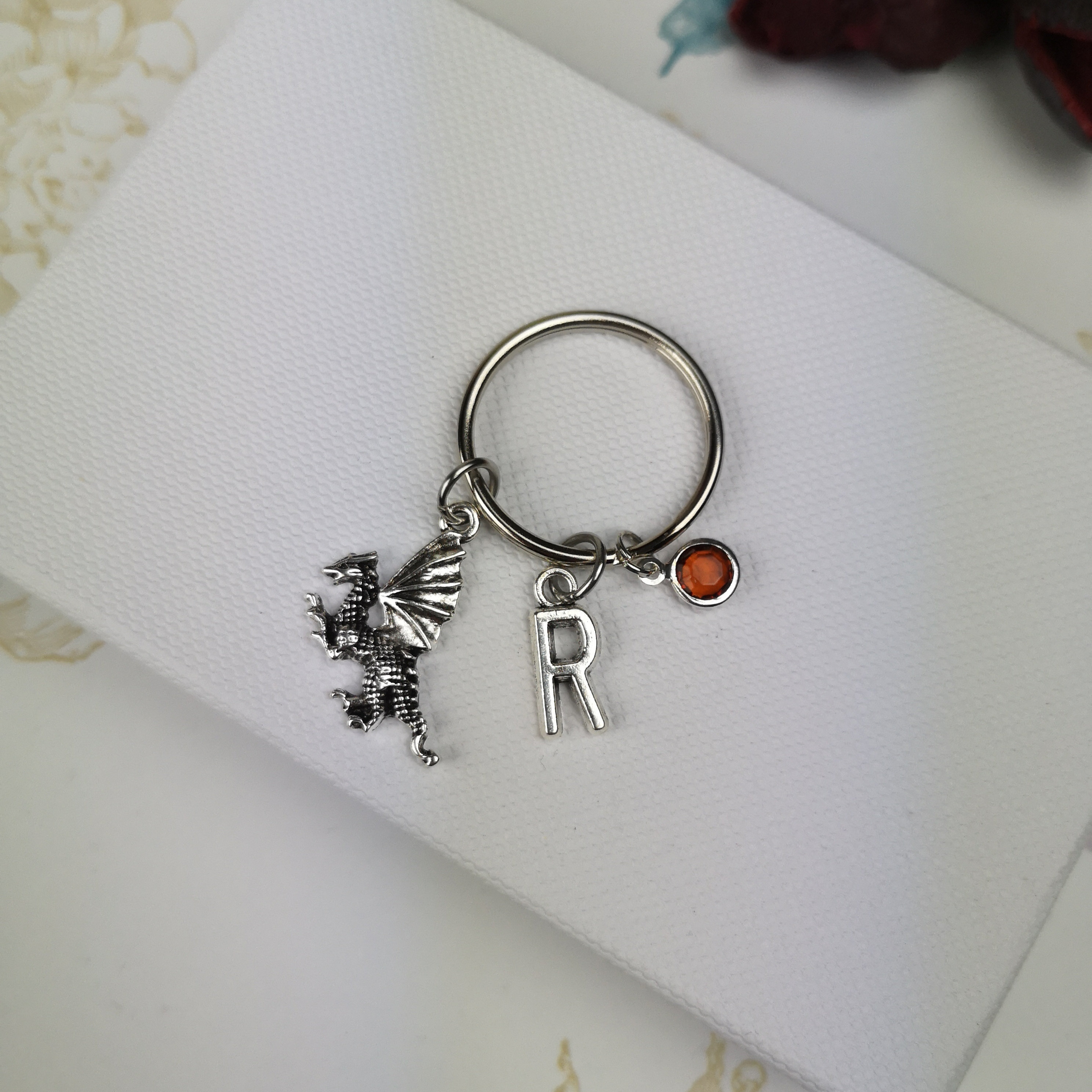 Dragon Keychain Drake Personalized Keychain Mythical | Etsy