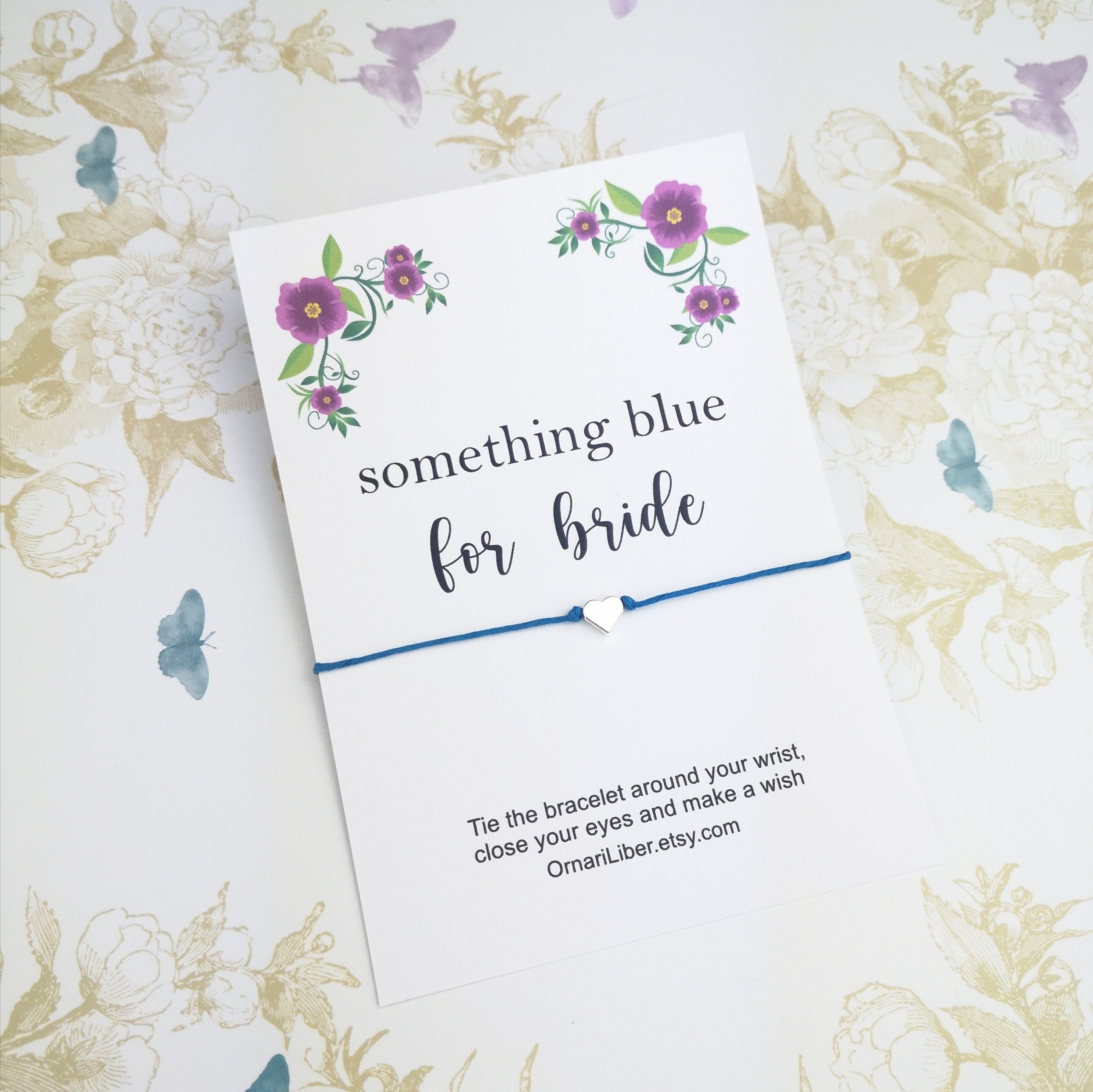 Something Blue for Bride Gift for Bride Something Blue Wish | Etsy UK