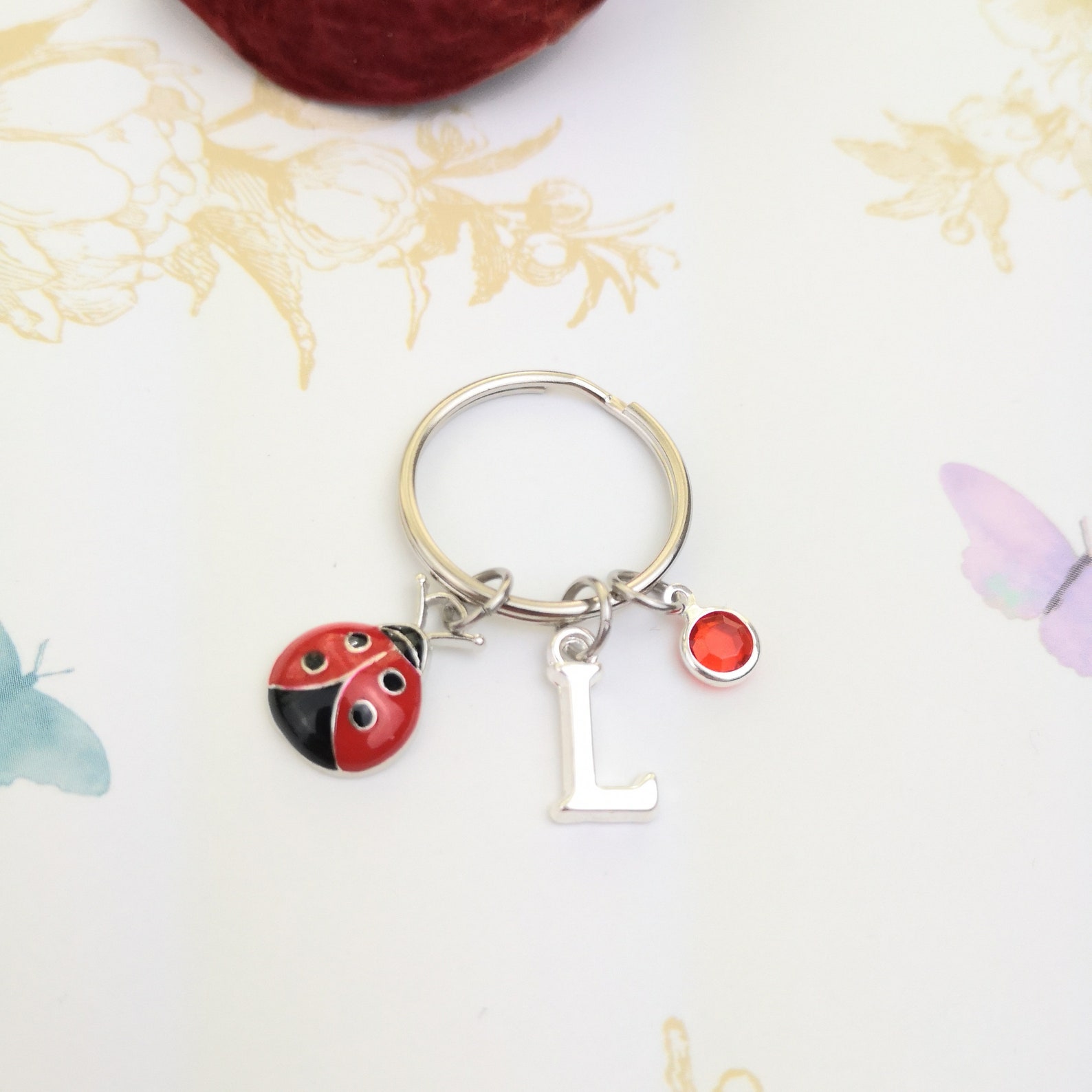 Ladybug Keychain Personalized Gift Ladybug Charm Cute - Etsy UK