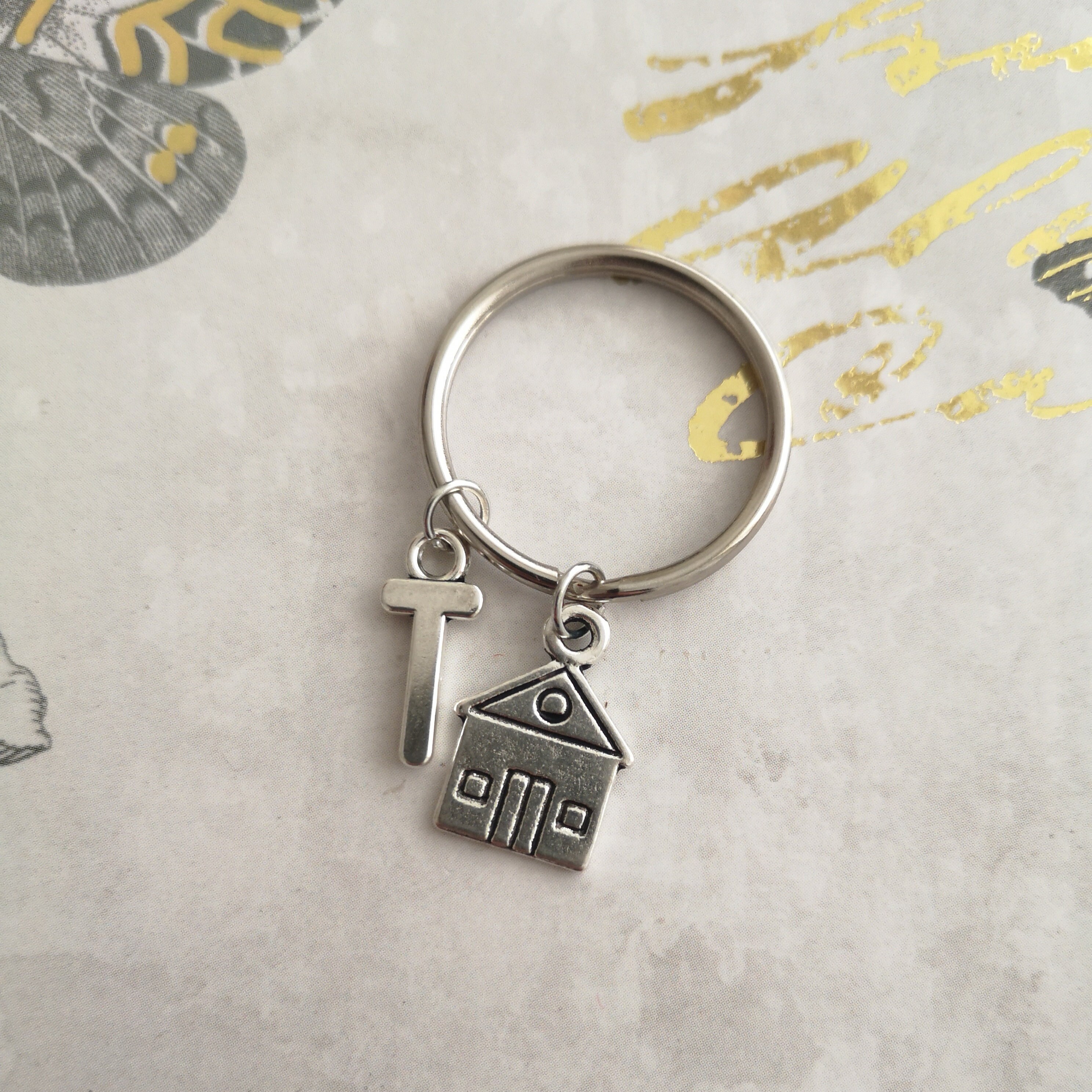 New home gift house keyring home owner gift personalized | Etsy