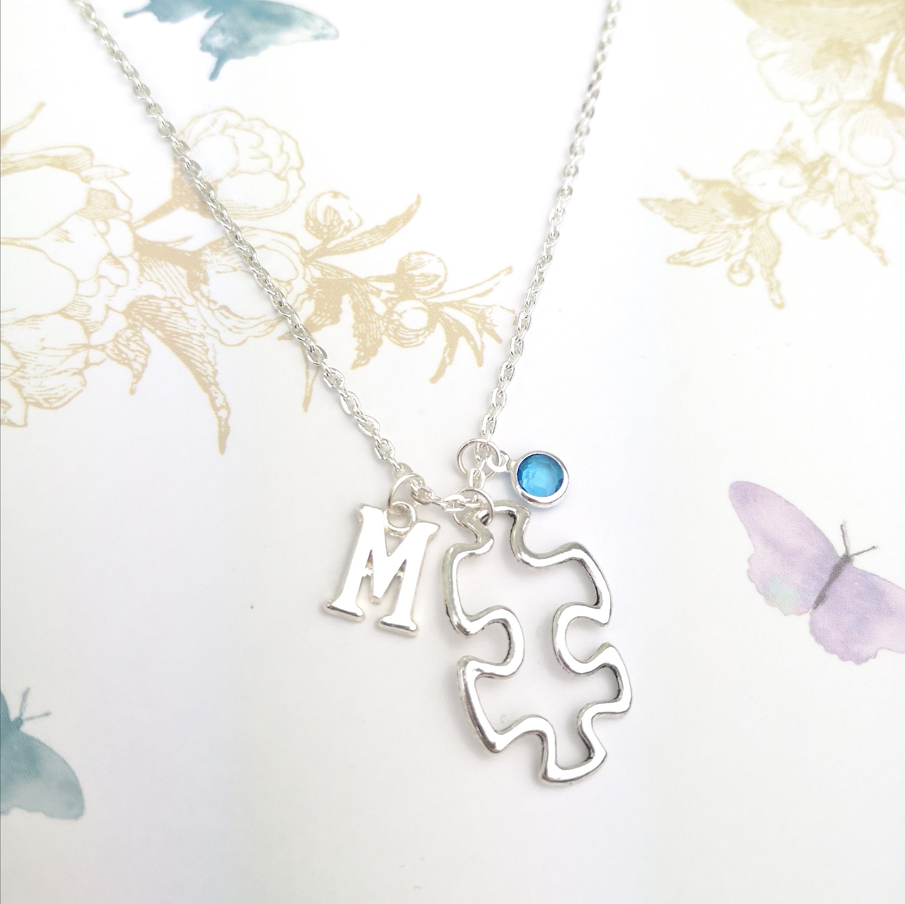 Puzzle Piece Necklace Jigsaw Necklace Personalized Gift Bff - Etsy UK