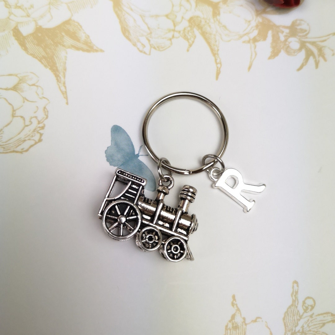 Steam Train Personalized Keychain, Steam Train Gift, Locomotive Train ...