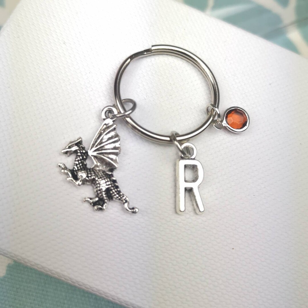 Dragon Keychain, Drake, Personalized Keychain, Mythical Creatures ...