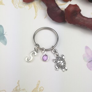 Turtle Key Ring, Custom Keychain, Personalised Key Ring, Friend Gift ...