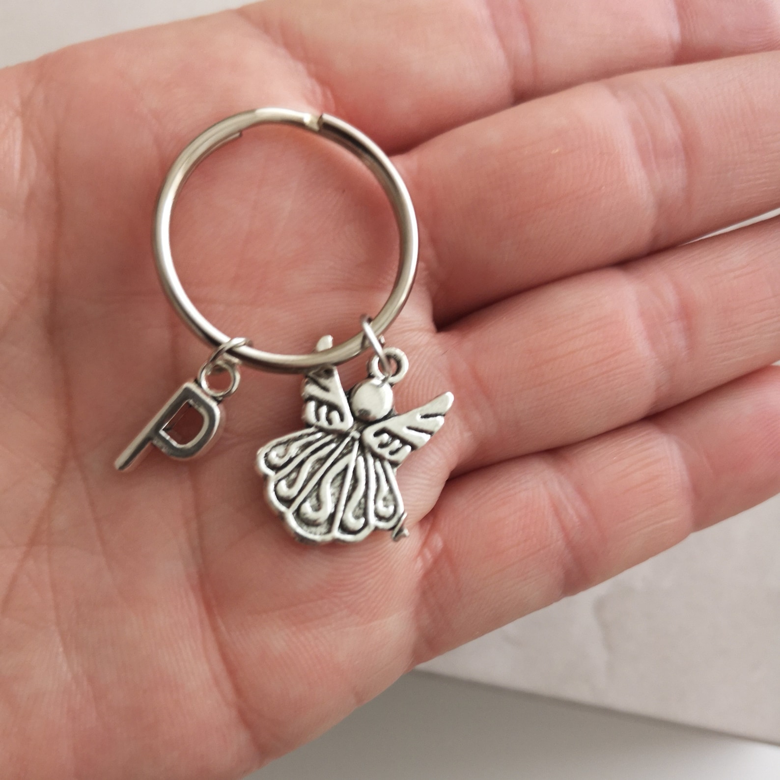 Angel Keyring Personalised Gift Angel Charm Custom Friend - Etsy UK