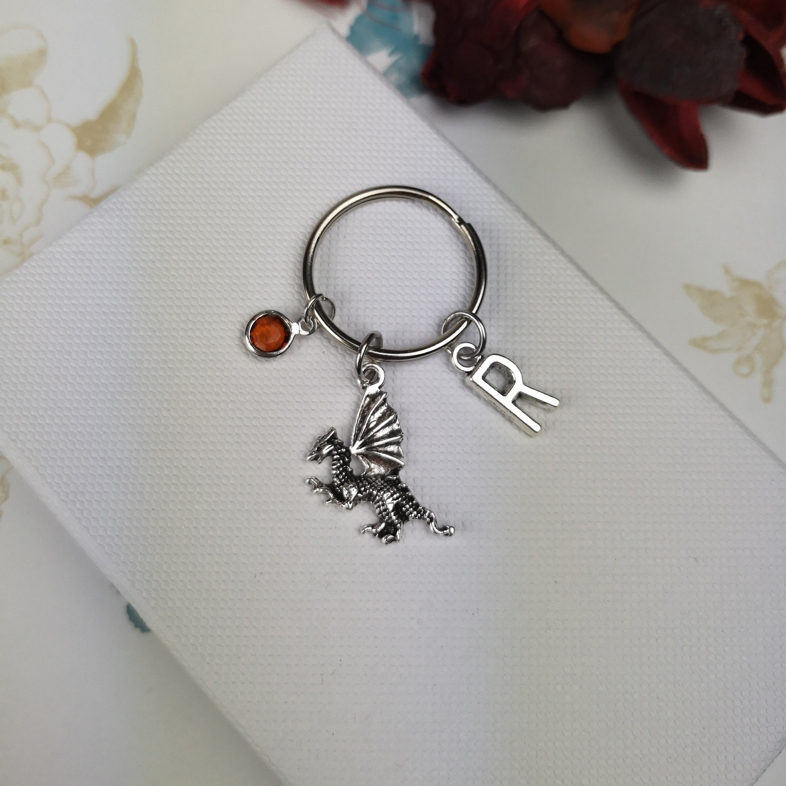 Dragon Keychain Drake Personalized Keychain Mythical | Etsy