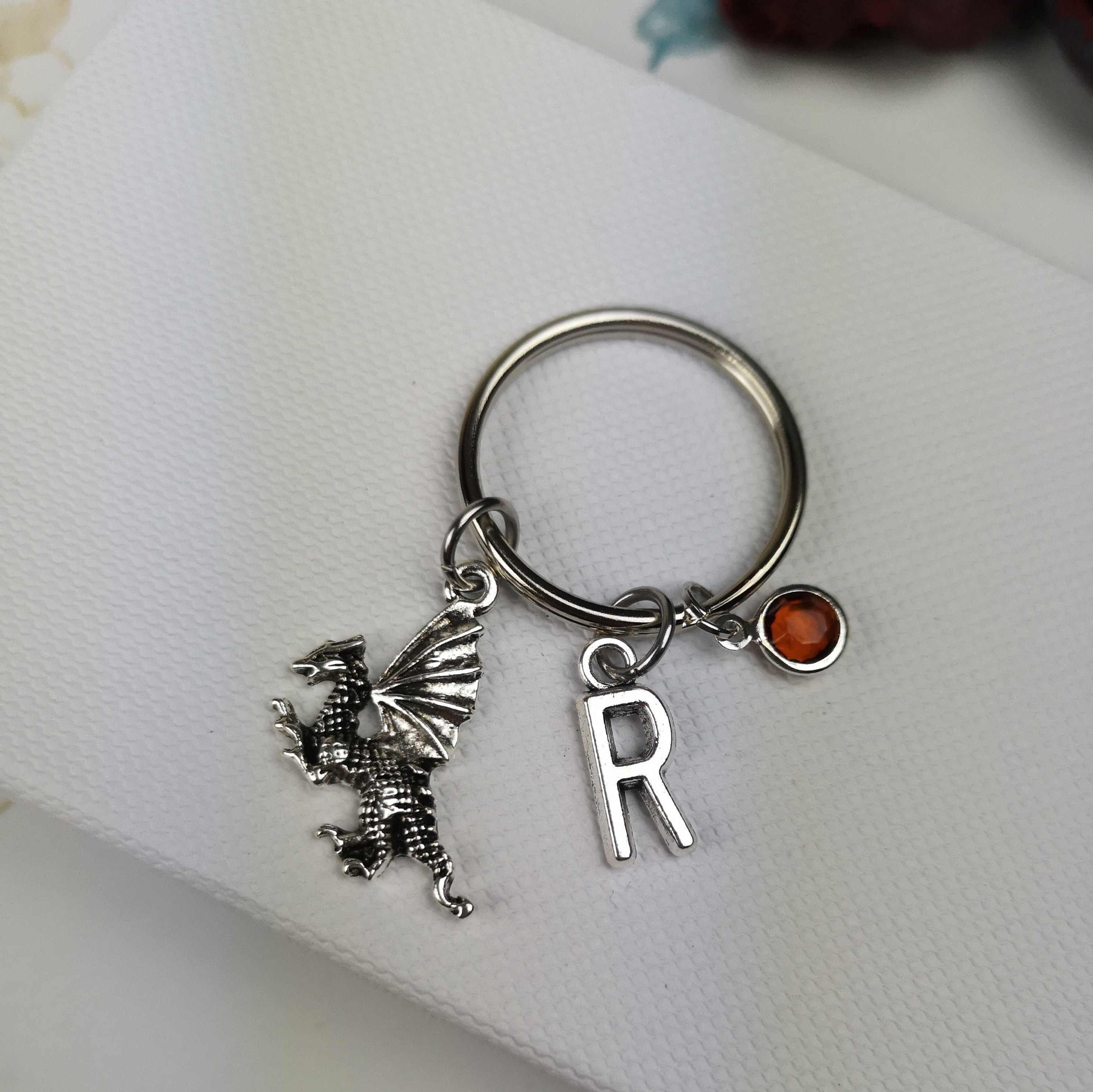 Dragon Keychain Drake Personalized Keychain Mythical | Etsy