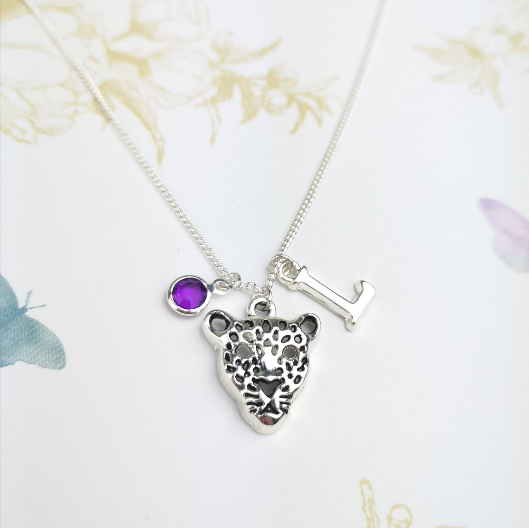 Snow Leopard Necklace Personalized Gift Leopard Jewelry - Etsy